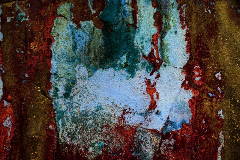 Empty Old Art Texture of Plaster Brick Wall. Painted Bad Scratch Stock ...