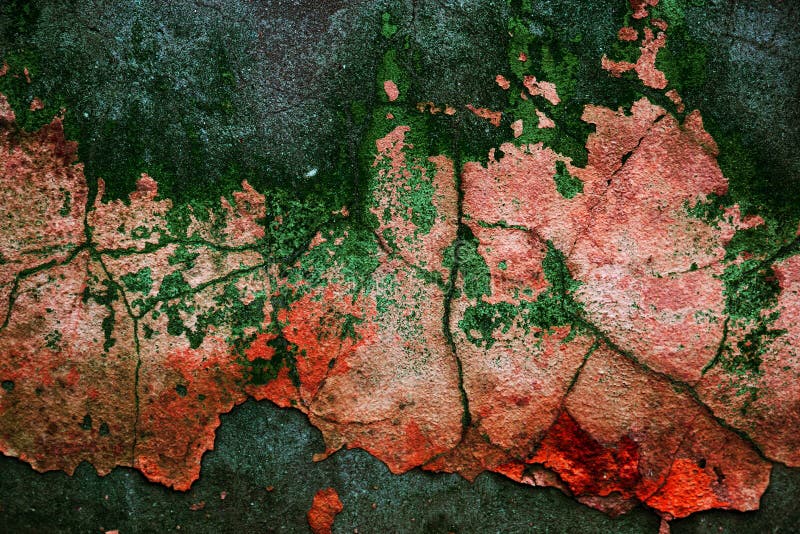 Empty Old Art Texture of Plaster Brick Wall. Painted Bad Scratch Stock ...