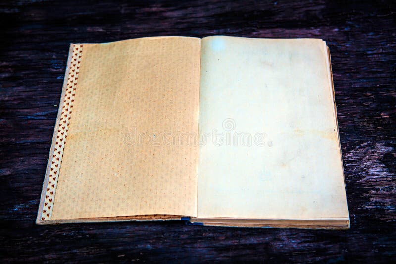 Empty Pages of Old Book Isolated Stock Image - Image of cardboard ...