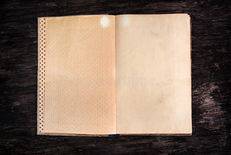 Empty Pages of Old Book Isolated Stock Image - Image of cardboard ...
