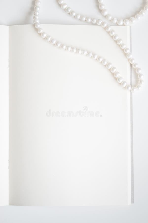 Empty Old Book Page with Copy Space Stock Photo - Image of office ...