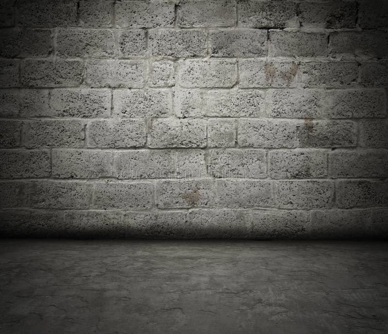 Empty Old Brick Wall Texture. Painted Distressed Wall Surface. Grungy ...