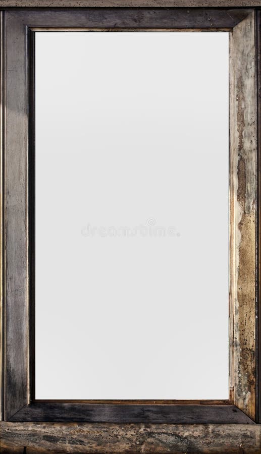Empty old frame stock image. Image of object, clipping - 81361533