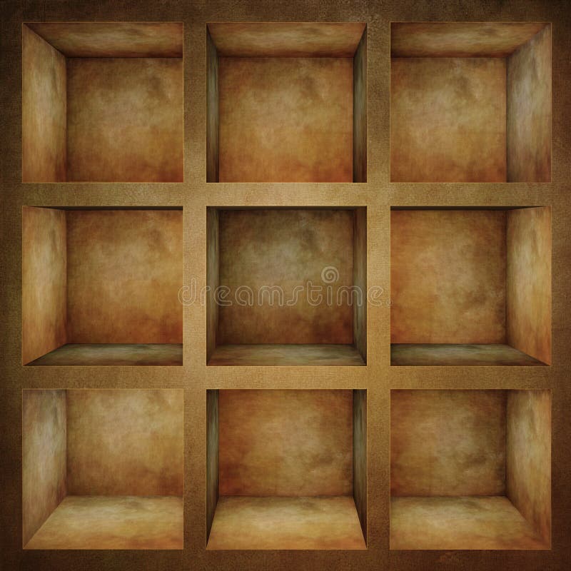 Empty shelf stock illustration. Illustration of storage - 5306726