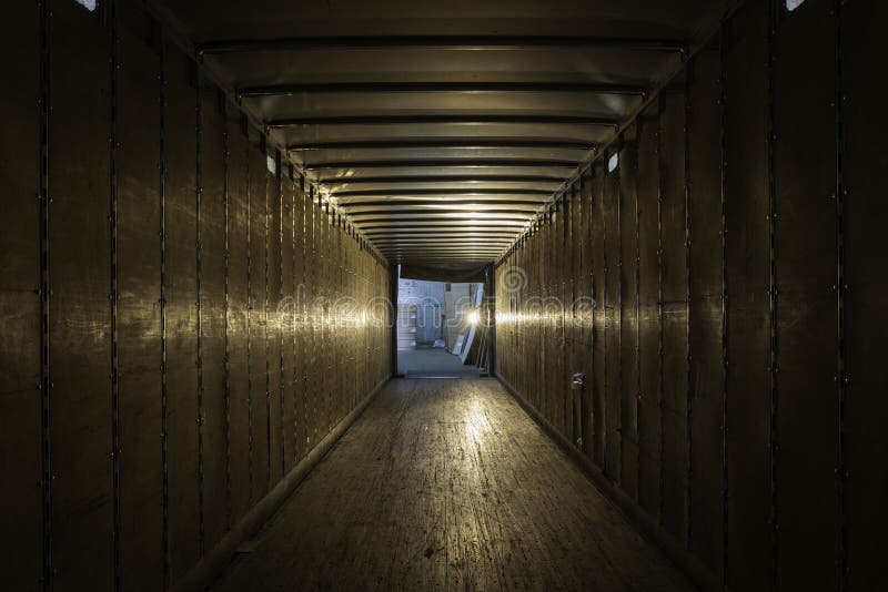 Empty old truck trailer stock photo. Image of trailer - 60231710