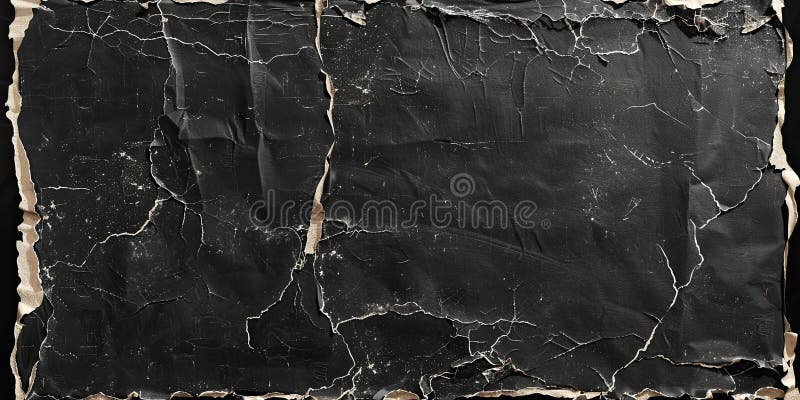 Empty Old Vintage Black Scratch Torn Poster Overlay Texture Background ...