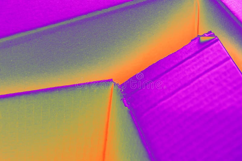 Empty Open Cardboard Box, Changed Colors, Bright Background in Pastel ...