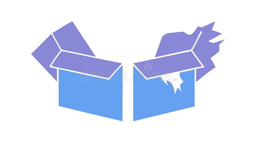 Empty Open Cardboard Box Icon Stock Illustrations – 14,419 Empty Open ...