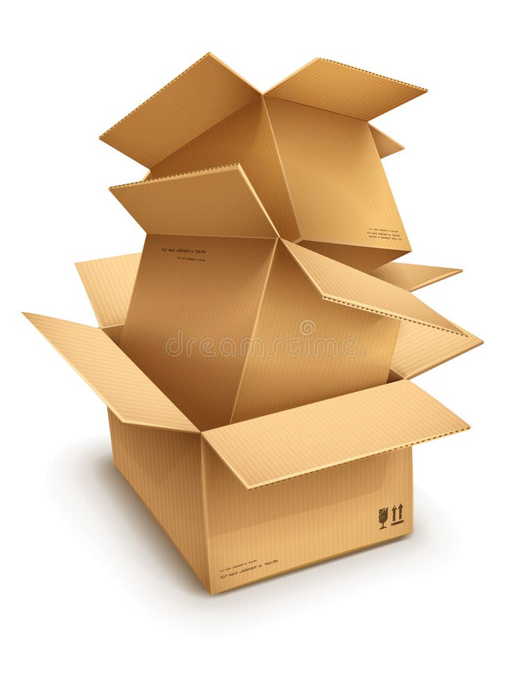 Empty Open Boxes Stock Illustrations – 8,556 Empty Open Boxes Stock ...