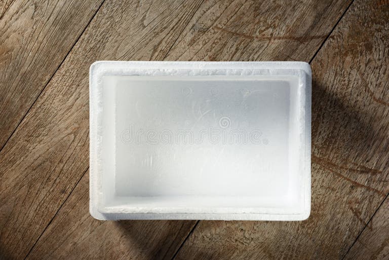 Empty Open Cold Foam Container Box Stock Photo - Image of empty ...