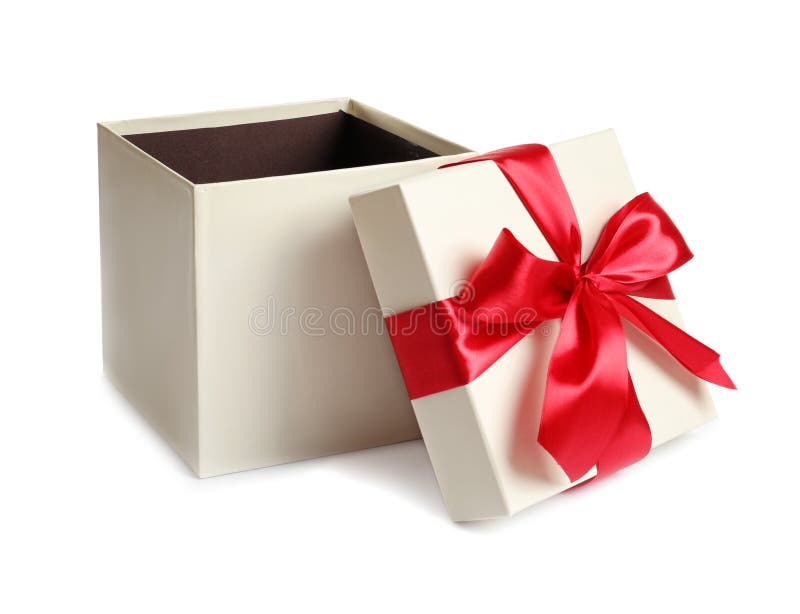 Open empty gift box stock photo. Image of present, isolated - 19170490