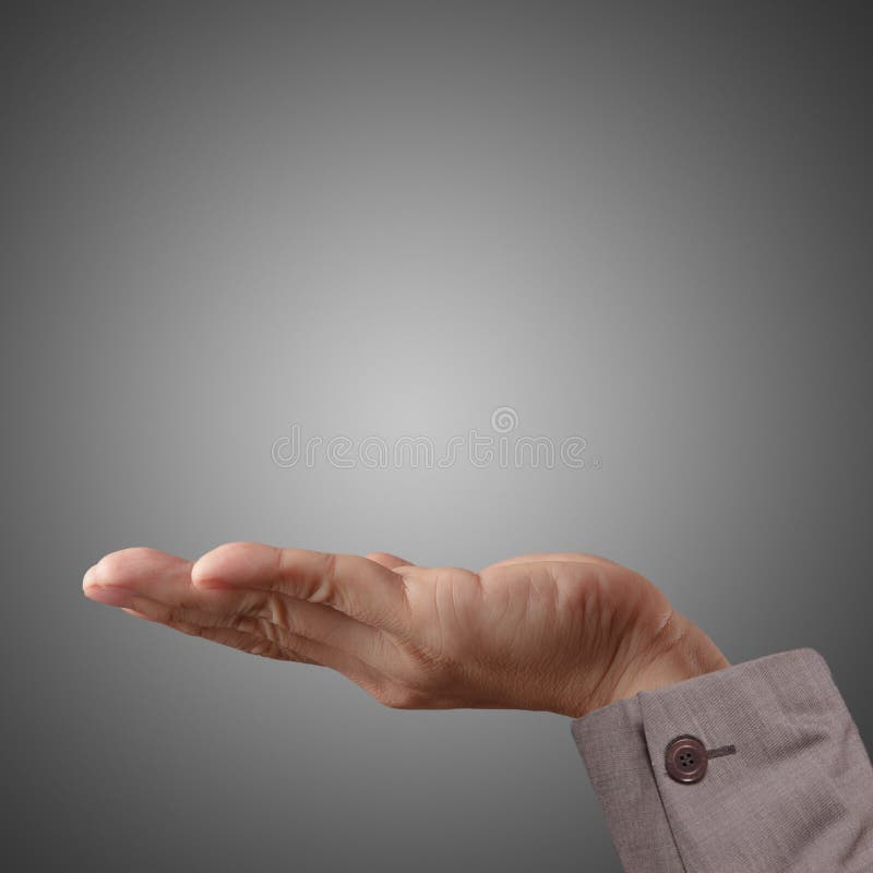 Empty open hand isolated stock photo. Image of sign, poverty - 26097112