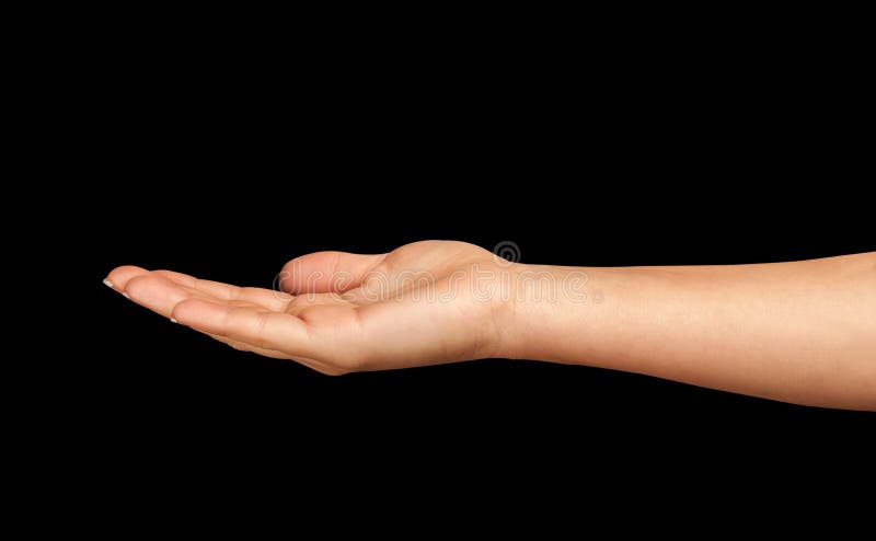 Empty open hand stock image. Image of finger, concept - 45865097