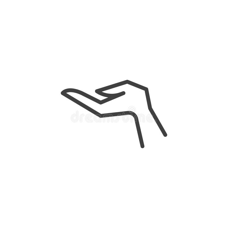 Empty Open Hand Outline Stock Illustrations – 1,661 Empty Open Hand ...