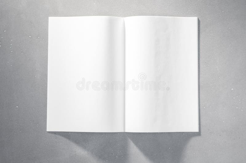 Empty Open Magazine or Book with Paper Texture To Overlay on Your ...