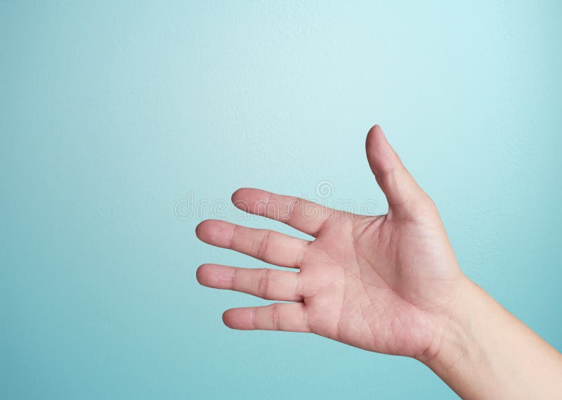 Empty open man hand stock photo. Image of begging, human - 77376370