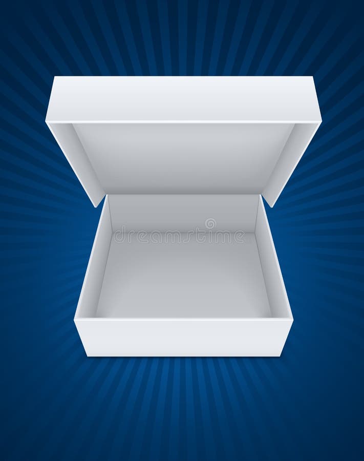 Open cardboard box stock vector. Illustration of background - 33035319