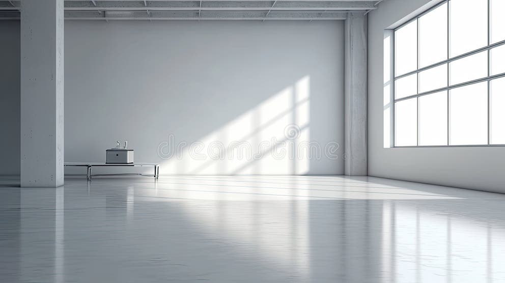 Empty Open Plan Office,Open Rooms and Large Spaces,AI Generated Stock ...