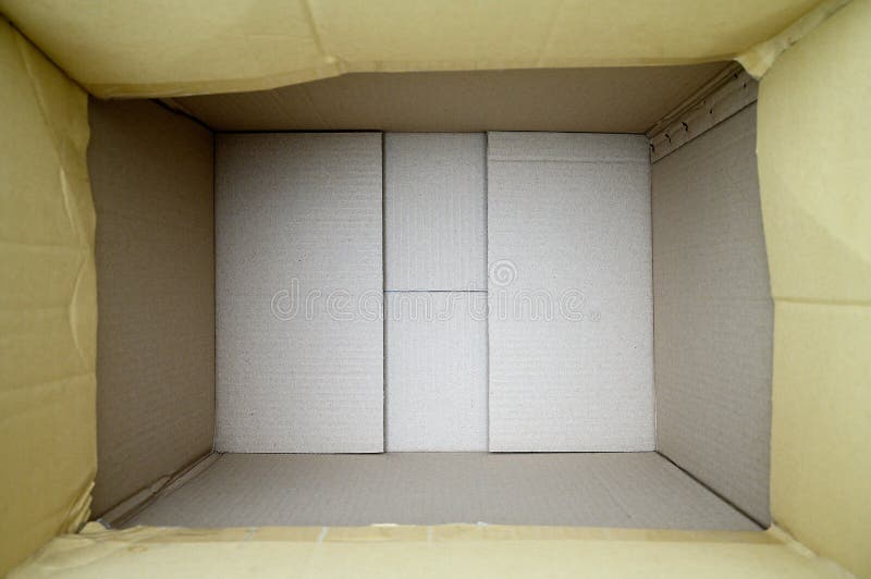 Rectangular Cardboard Box with a Transparent Plastic Lid on a Green ...