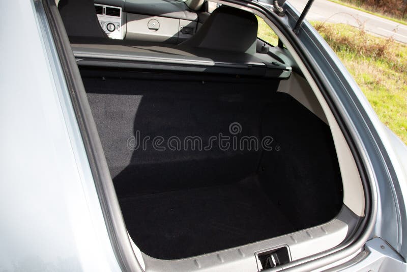 Rear Compartment Trunk of a Motorhome Camper Van Stock Photo - Image of ...