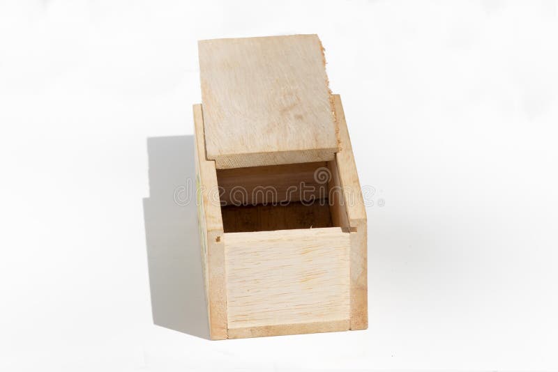 Empty open wooden tea box stock image. Image of concept - 255231961