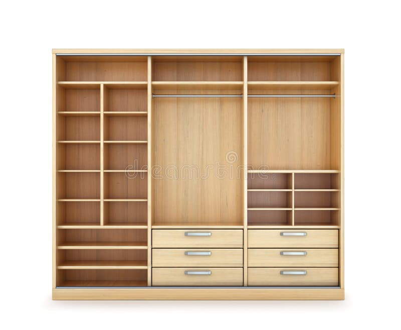 Interior Of A New Empty House With Wardrobe And Drawer Stock Photo ...