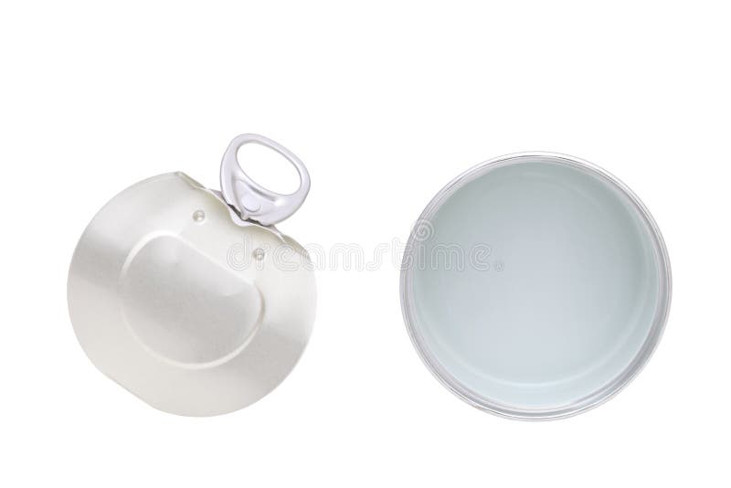 Empty opened steel can stock photo. Image of grocery - 33357558