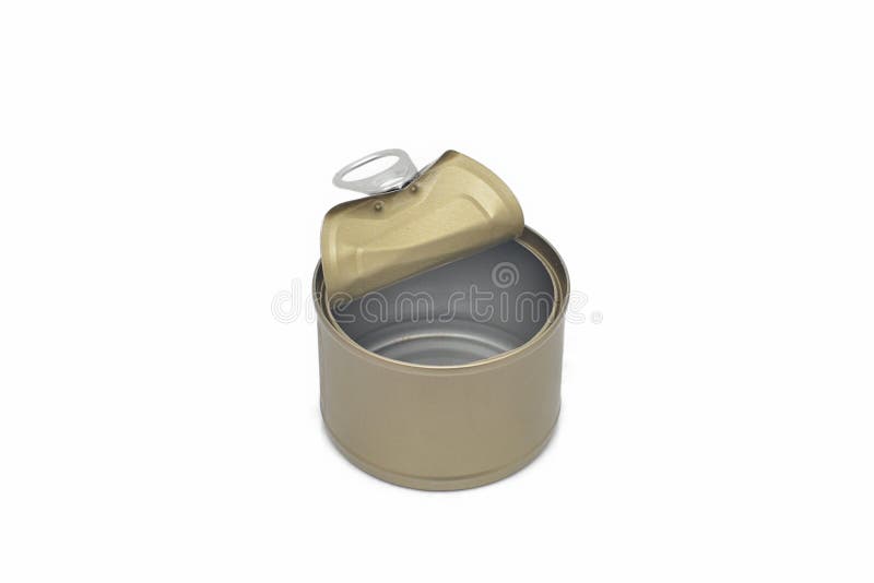 Empty opened steel can stock image. Image of cooking - 35404633