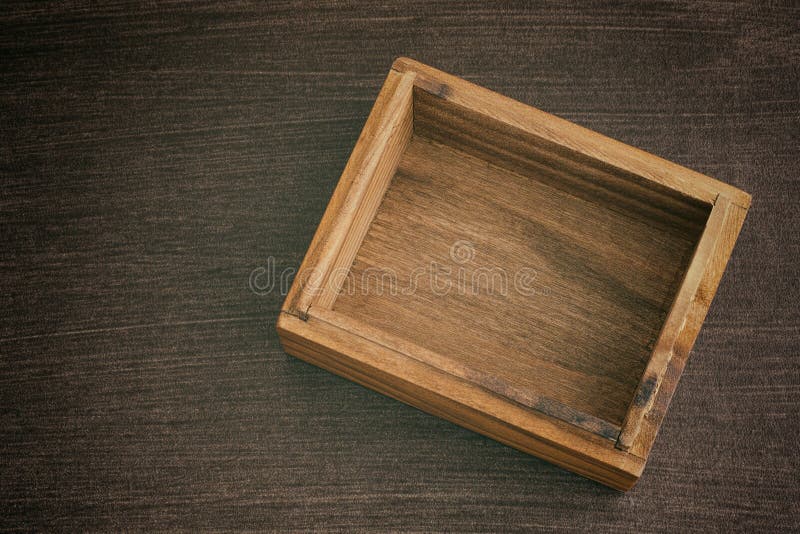 Empty opened wooden box stock photo. Image of crate - 121057102