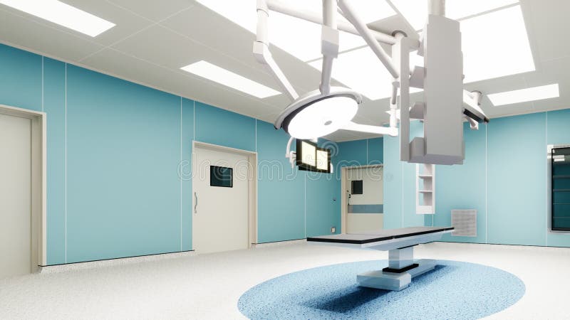 Empty Operating Room Interior of an Operating Room in Clinic with ...