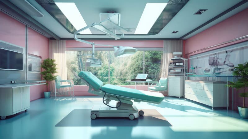 Empty Operating Room with Medical Equipment,Modern Operating Room ...