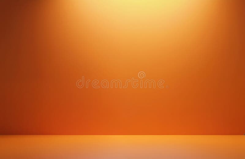 Empty Orange Background. Gradient, Vignetting Along Edges. Backdrop ...