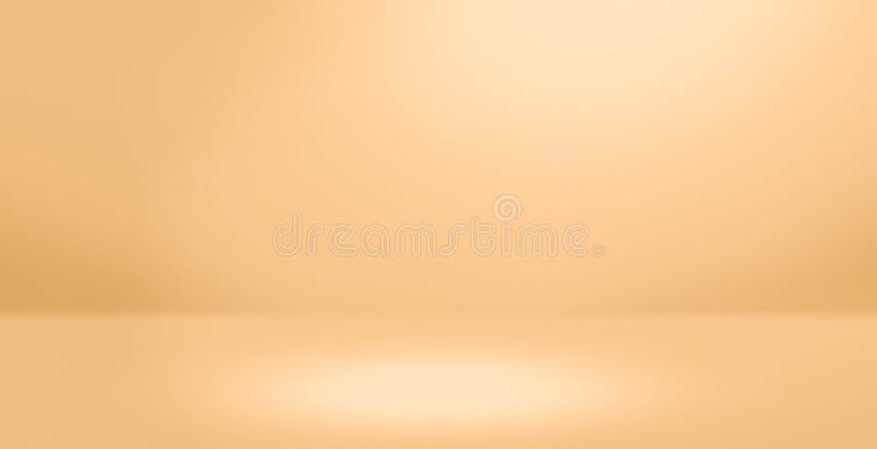 Empty orange studio room stock illustration. Illustration of color ...