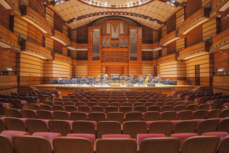 An empty Orchestra Hall stock image. Image of empty - 180340311