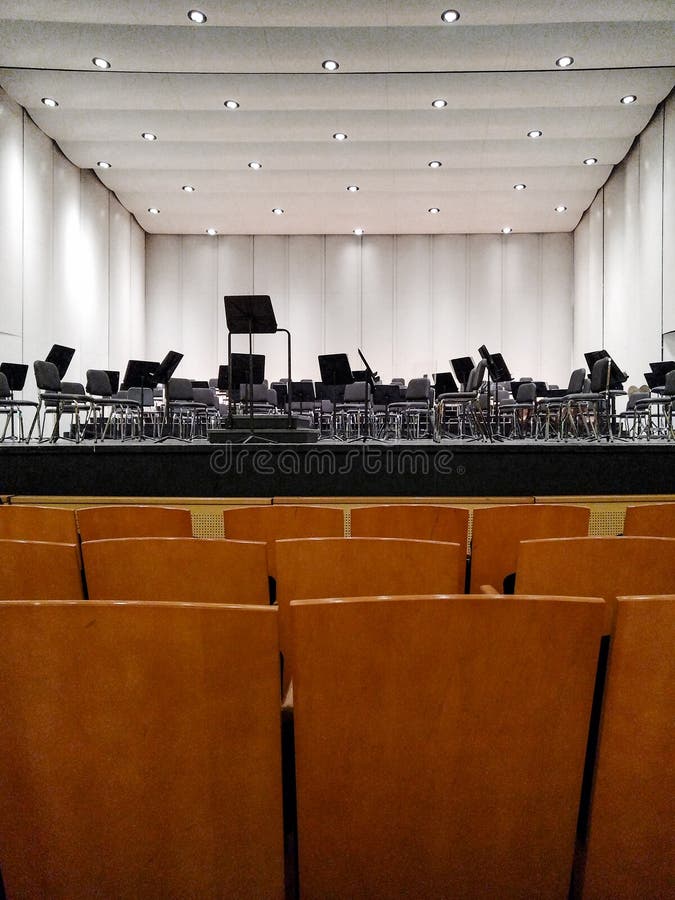 Empty orchestra stage stock photo. Image of uruguay - 264493626