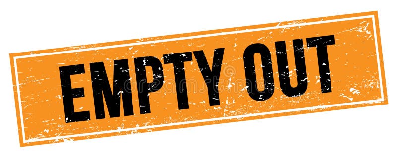 EMPTY OUT Text Written on Wooden Frame School Blackboard Stock ...