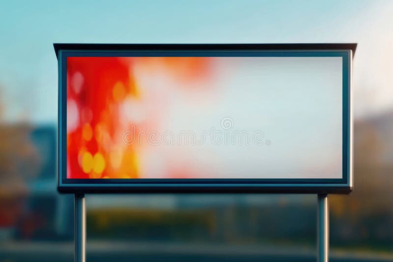 Empty Outdoor Billboard Blurred Colorful Background Stock Photos - Free ...