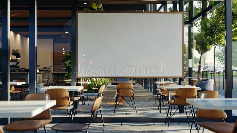 Modern Cafe Patio Seating stock footage. Video of empty - 383383836