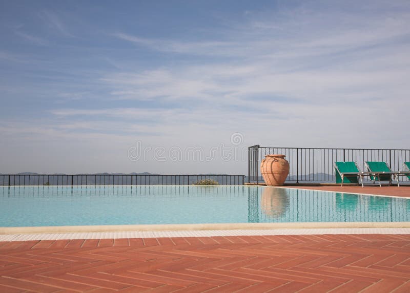 Empty Outdoor Pool stock photo. Image of ripple, lounger - 5341074