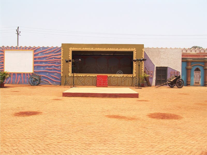 Empty outdoor stage stock image. Image of stage, auditorium - 30334133