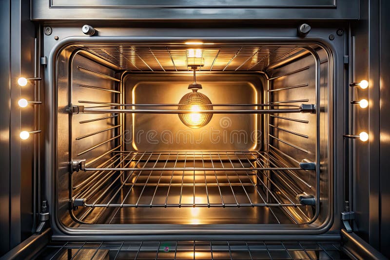 Empty Oven Interior a Photorealistic Study in Composition Featuring a ...