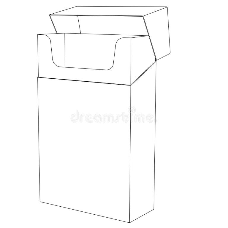 Cigarettes Outline Stock Illustrations – 691 Cigarettes Outline Stock ...