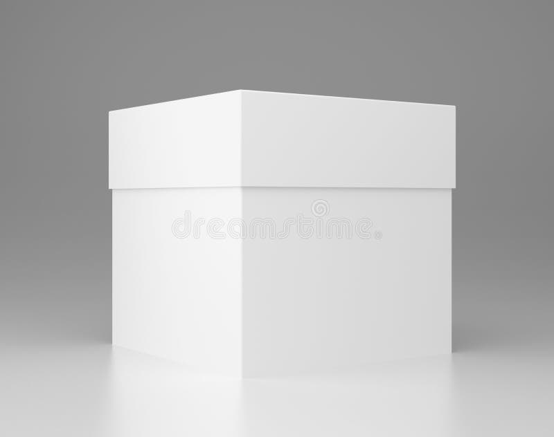 Empty Package on White Background Stock Illustration - Illustration of ...