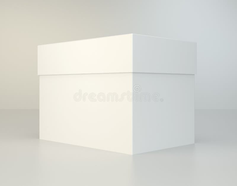 Empty Package on Gray Background Stock Illustration - Illustration of ...