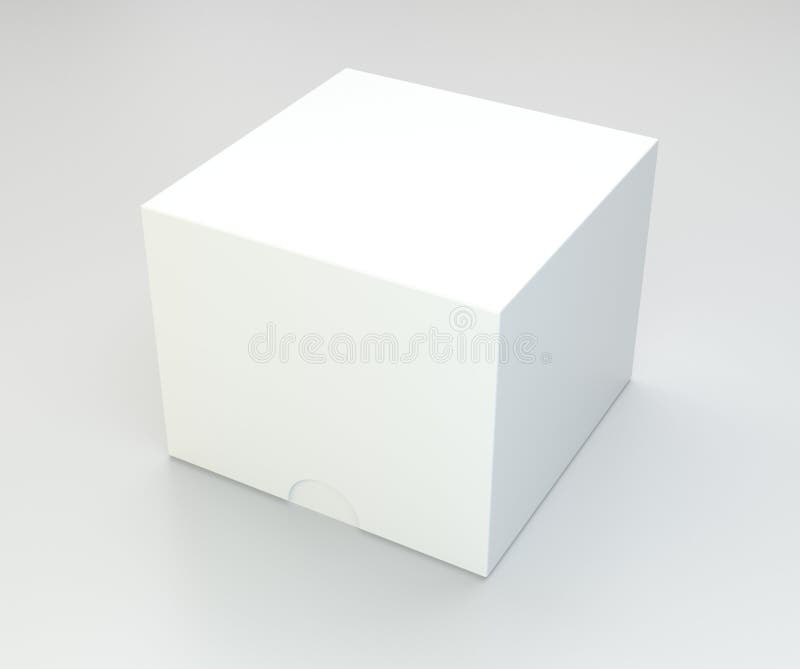 Empty Package Isolated on White Background Stock Illustration ...