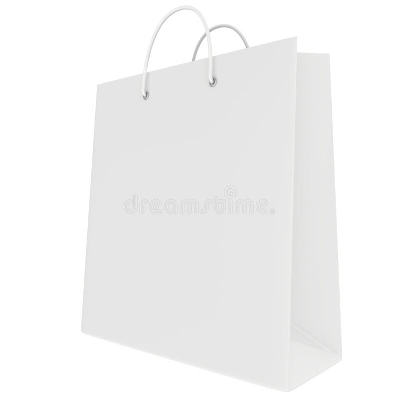 Empty Package Isolated on White Background Stock Illustration ...