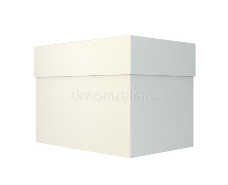 Empty Package Isolated on White Background. Stock Illustration ...