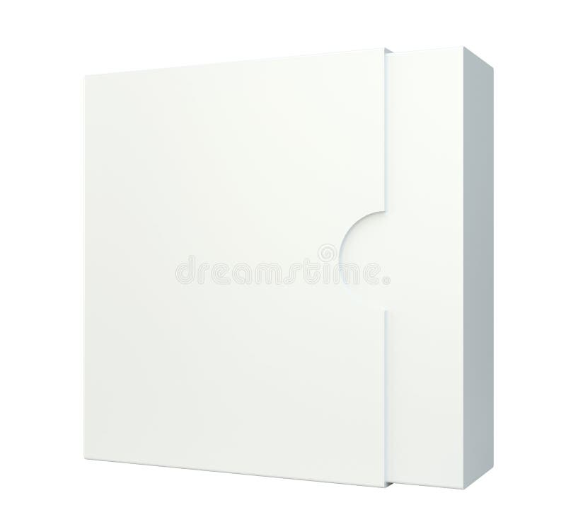 Empty Package Isolated on White Background. Stock Illustration ...