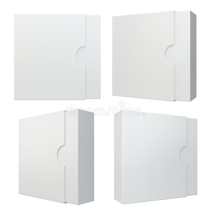 Empty Package Isolated on White Background Stock Illustration ...