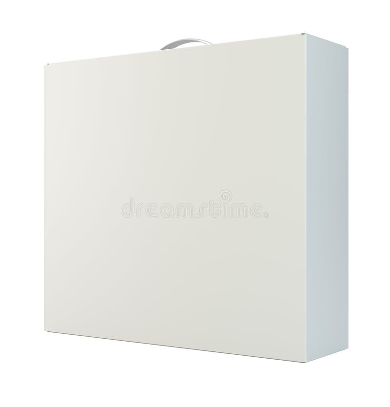 Empty Package on White Background Stock Illustration - Illustration of ...